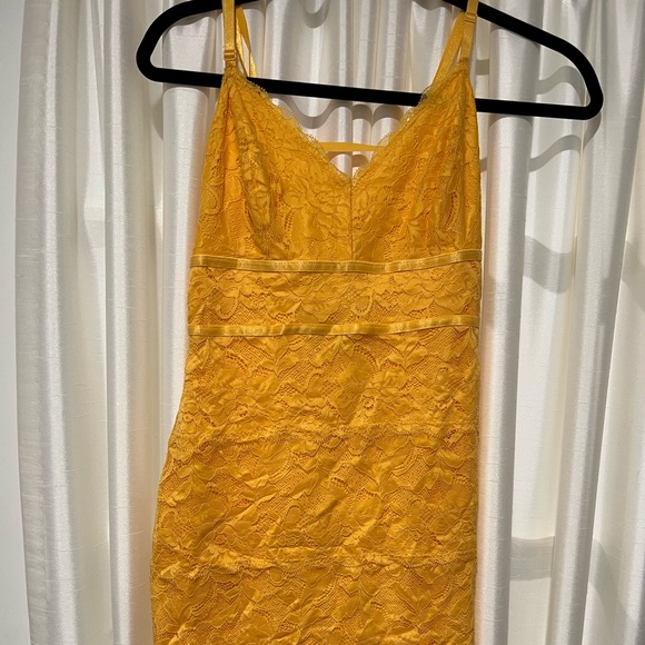 Guess | Dresses | Guess Yellow Lace Dress | Poshmark